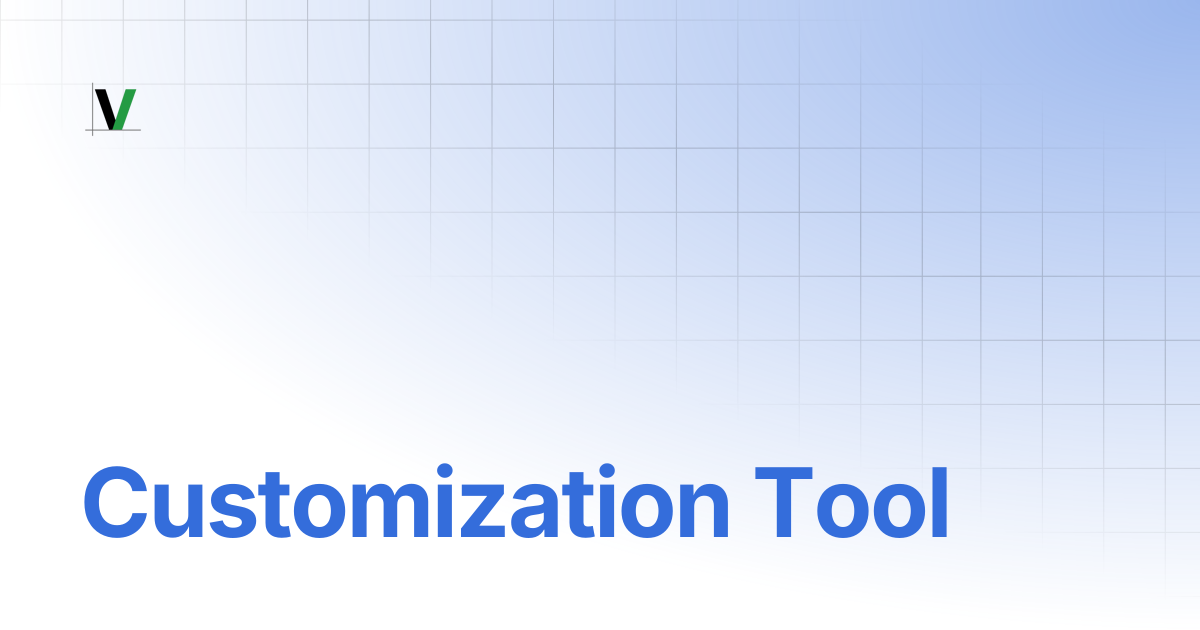 Customization Tool | VitaraCharts