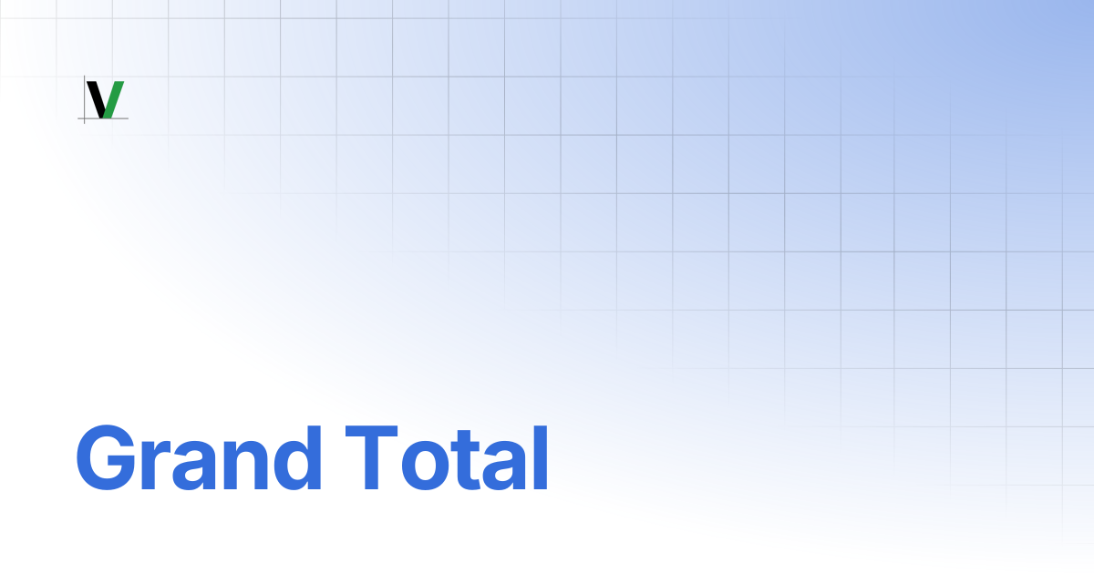 Grand Total | VitaraCharts