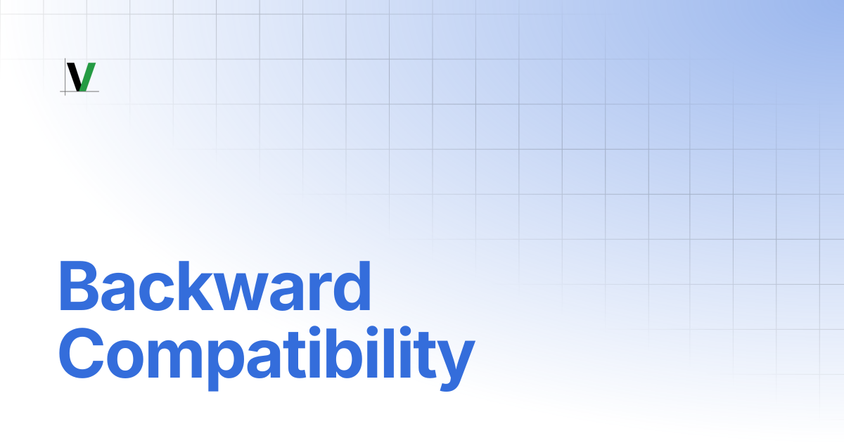 Backward Compatibility | VitaraCharts