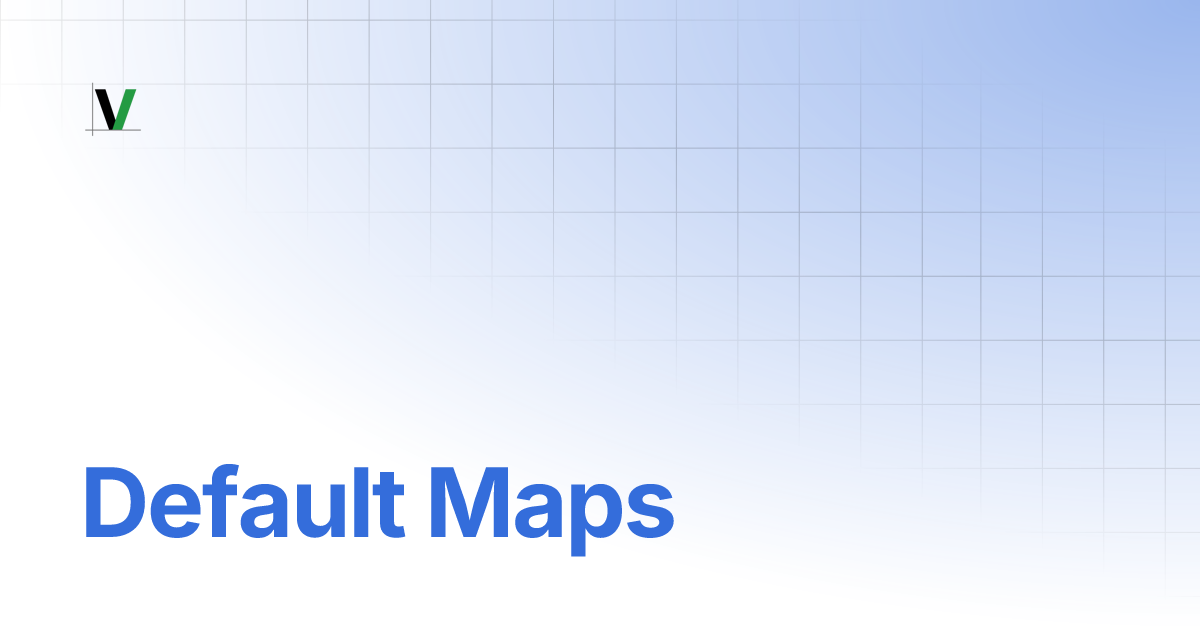 Default Maps | VitaraCharts