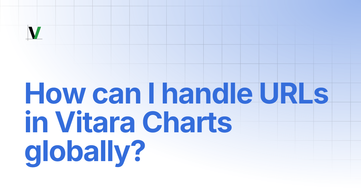 How can I handle URLs in Vitara Charts globally? | VitaraCharts