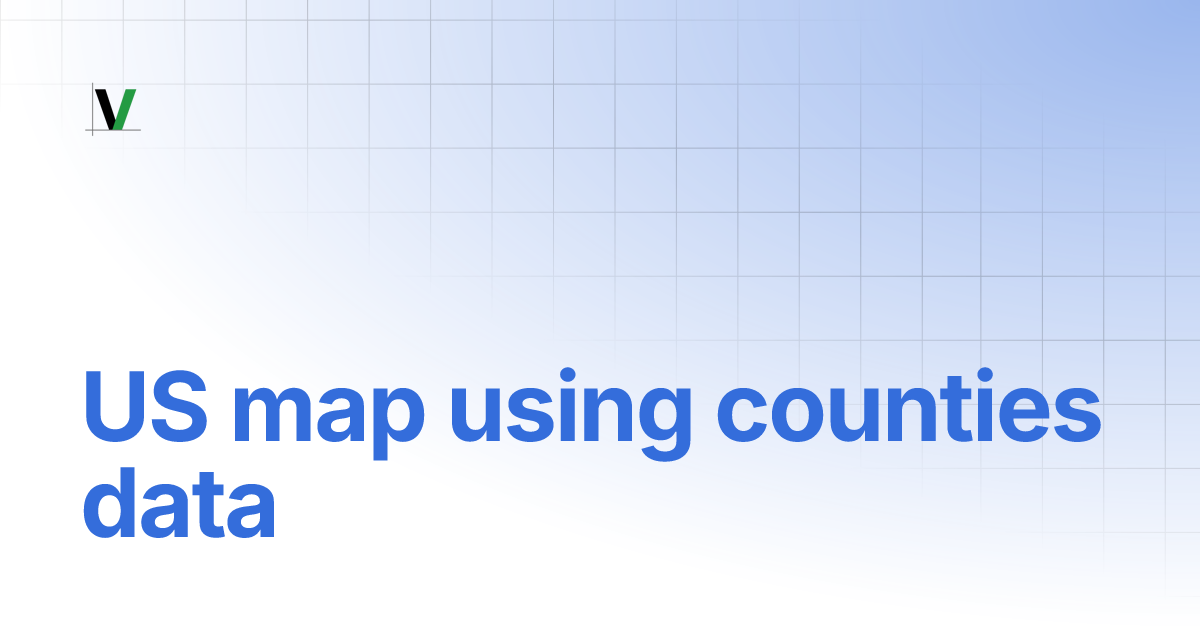US map using counties data | VitaraCharts