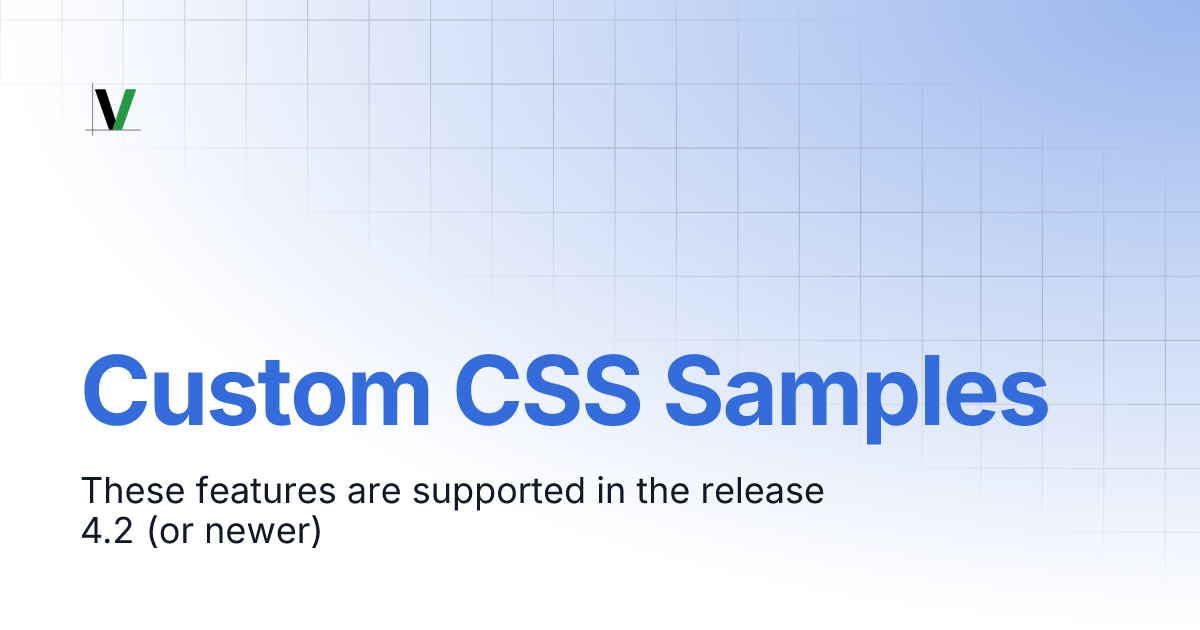 Custom CSS Samples | VitaraCharts
