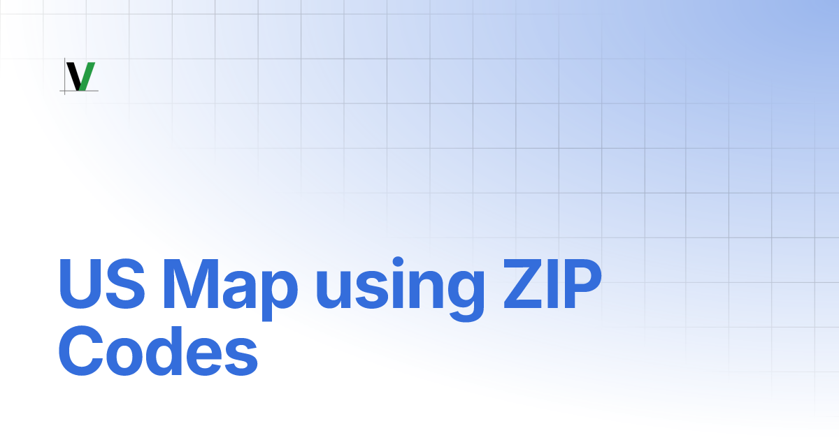 US Map using ZIP Codes | VitaraCharts